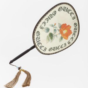 Gucci | Accessories | Gucci Modern Future Printed Silk Fan | Poshmark